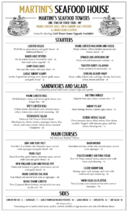 Main Menu – Martinis